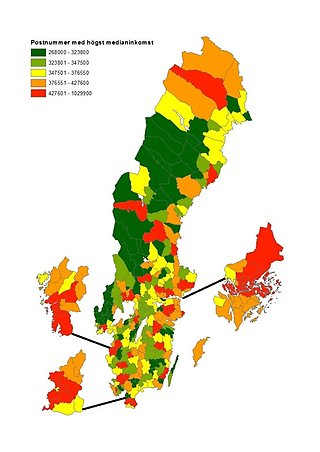 Så här stor är skillnaden i inkomst mellan postnummer i kommunen ...